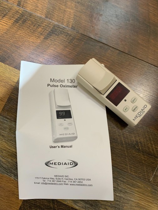 Mediaid Model 130 Cordless Pocket Pulse Oximeter w/ Memory ...