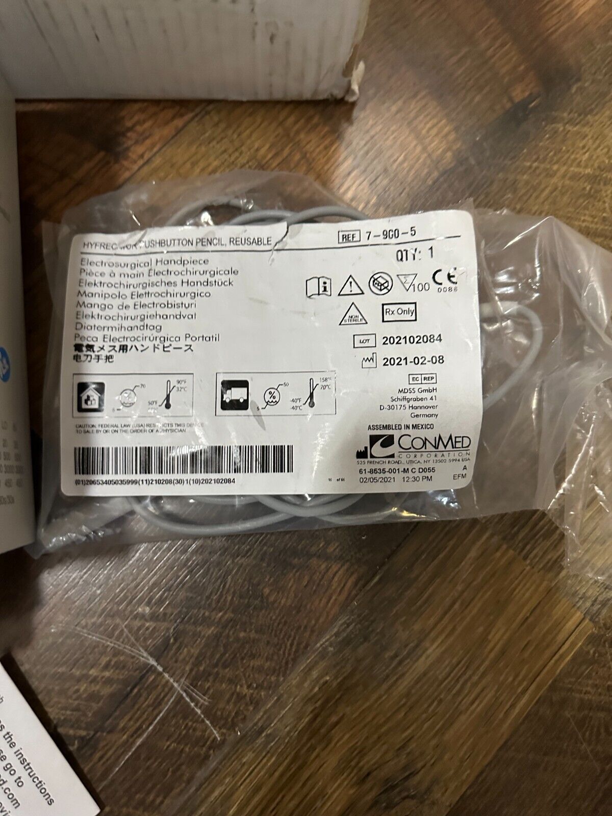 Conmed Hyfrecator 2000 Model 7-900-115 Dessicator w/ Handpiece ...