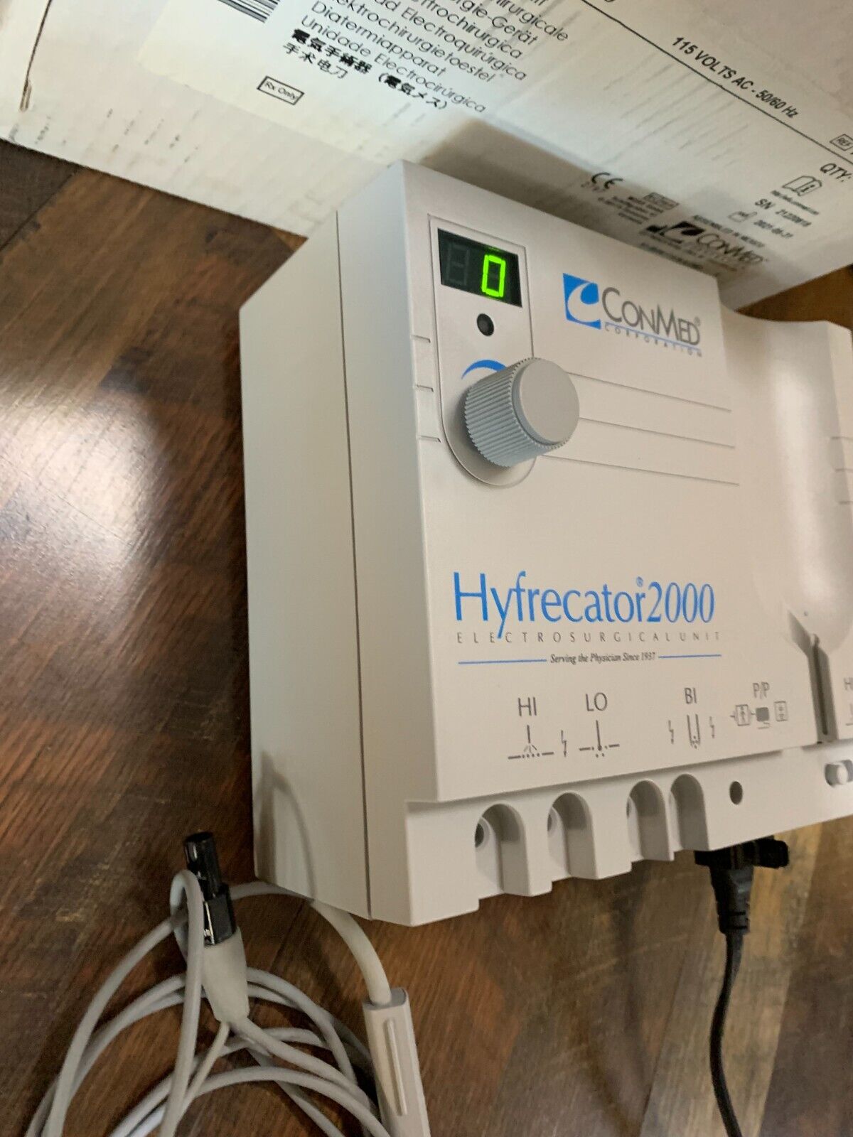 Conmed Hyfrecator 2000 with Handpiece – GotaHaveItDental