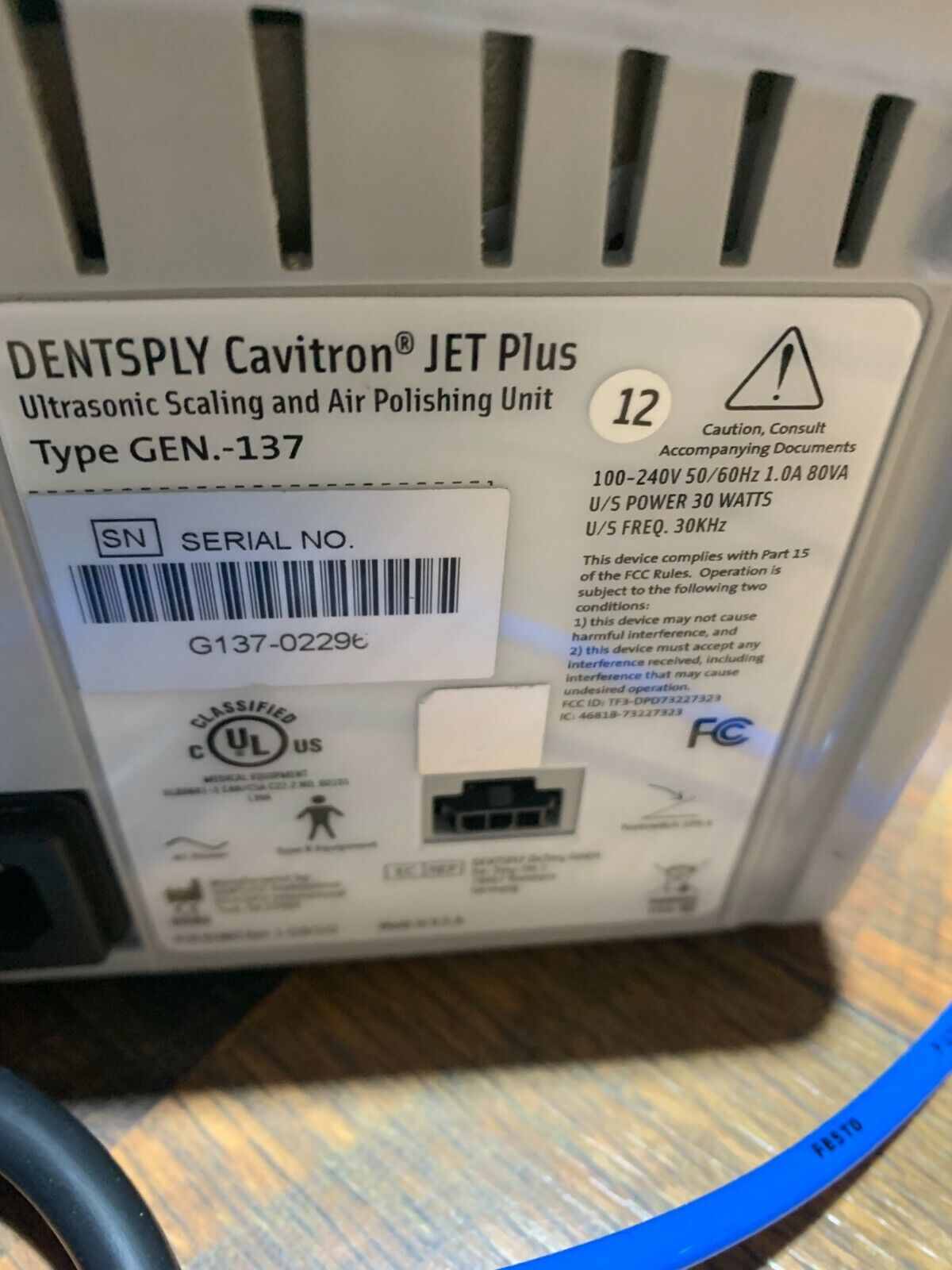 Dentsply Cavitron Jet Plus Ultrasonic Scaling & Air Polishing Unit Gen ...