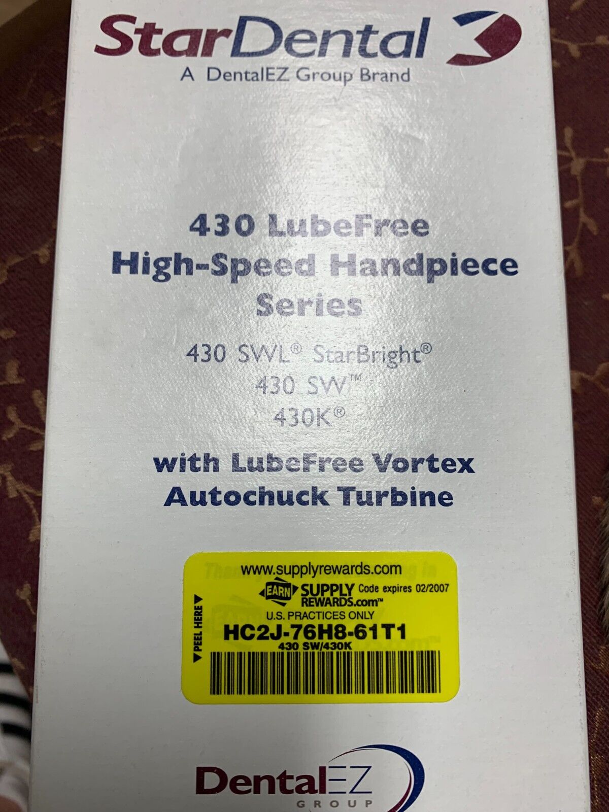 Star Dental 430 SWL lube free high speed hand piece series ...