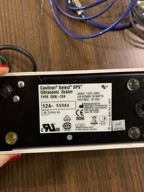 Dentsply Cavitron Select SPS Ultrasonic Scaler Gen-124-59984 ...