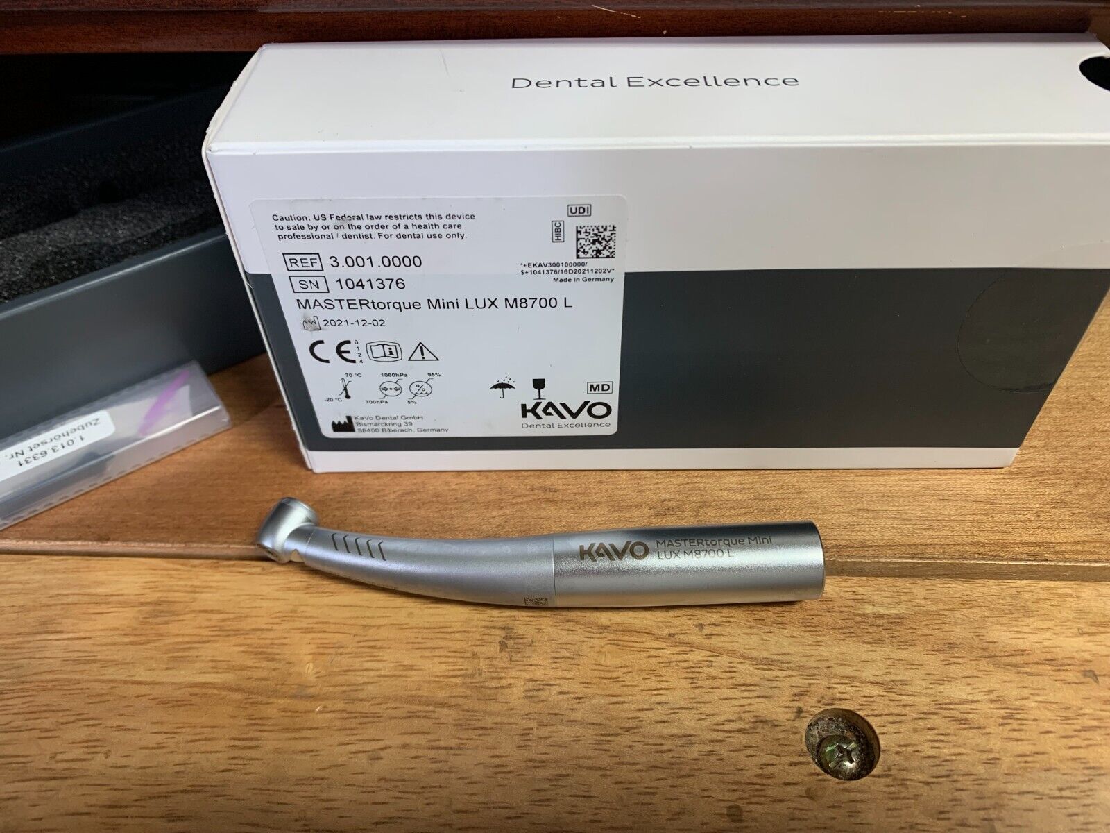 LUX M8700 L Mini MASTERtorque Handpiece, High Speed, Fiberoptic, Kavo ...