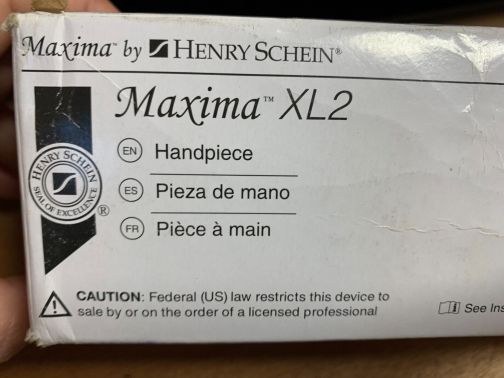 Henry Schein Maxima XL2 Handpiece REF#570-0625 SN 18080003 ...