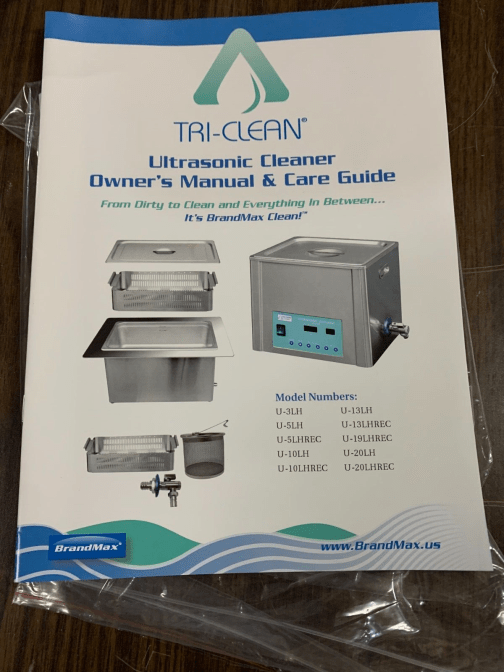 BrandMax Tri-Clean U-20LHREC Recessed Ultrasonic Cleaner – GotaHaveItDental