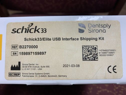 3 Schick 33/Elite USB Interface Shipping Kits – GotaHaveItDental