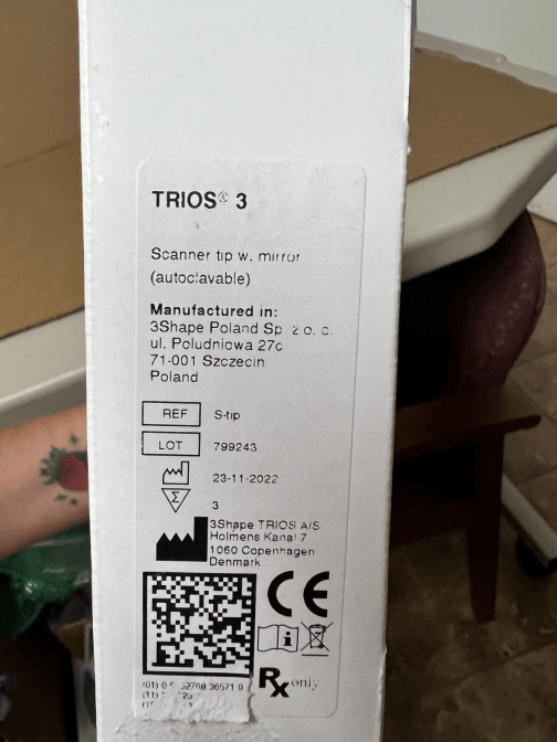 TRIOS 3 Scanner Tip W. Mirror – GotaHaveItDental