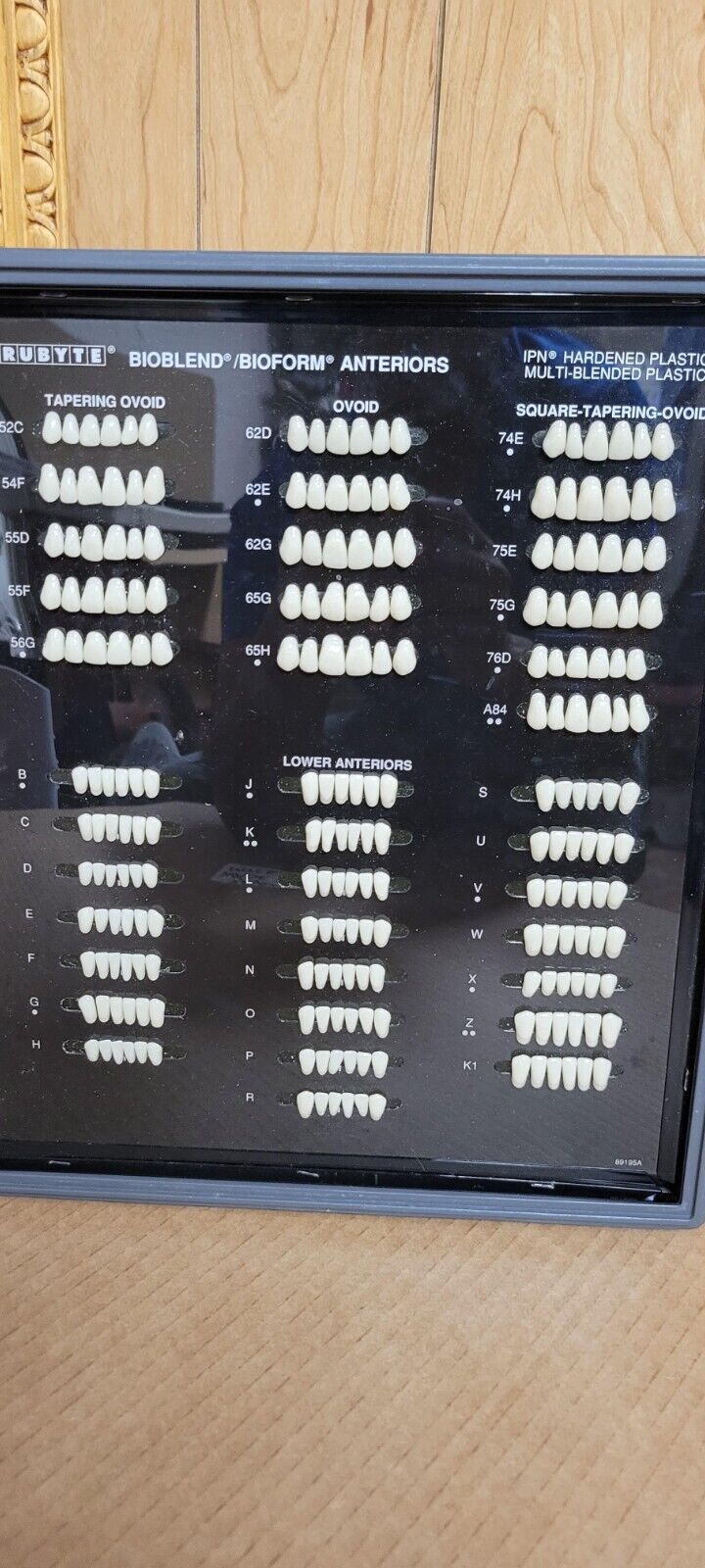 Dentsply TRUBYTE BioBlend/BioForm ANTERIOR MOULD GUIDE – Expanded Set ...