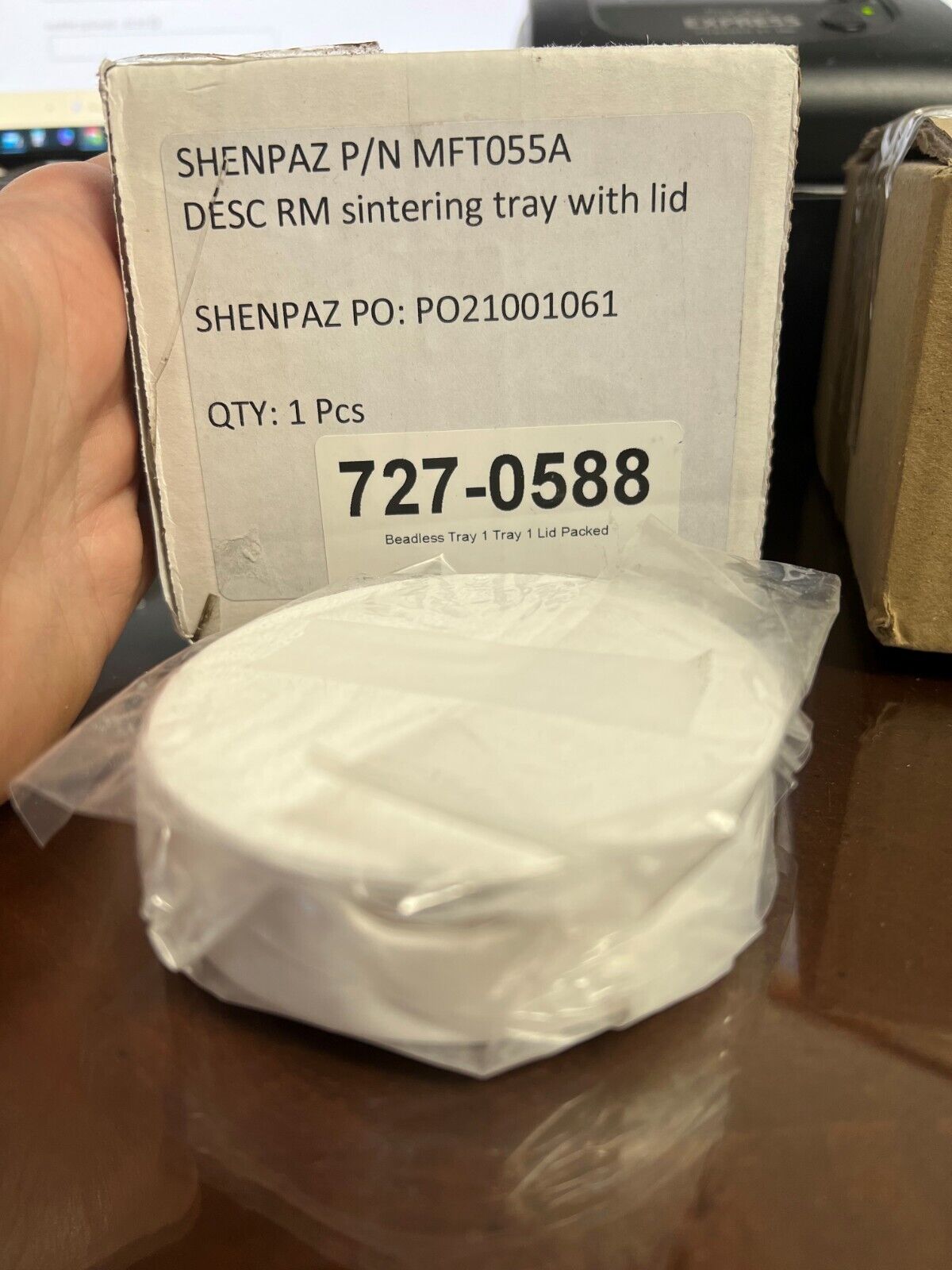 Desc RM Sintering Tray with lid Dental Creations 727-0588 shenpaz ...