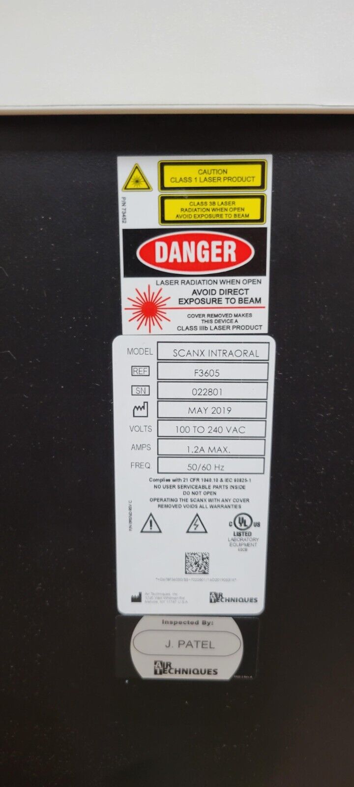 Air Techniques ScanX Intraoral F3605 Digital Imaging Scanner (2019 ...