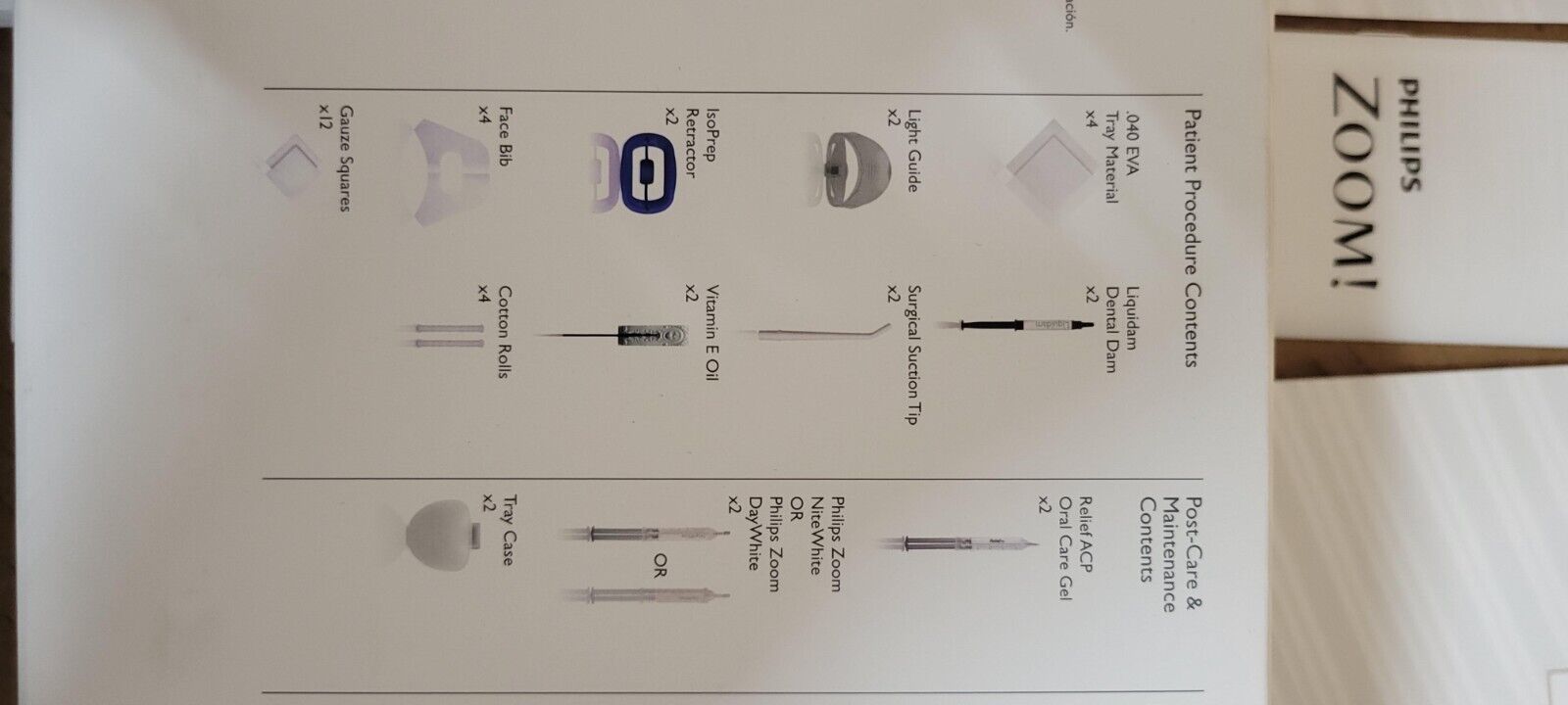 Philips ZOOM! Chairside Light-Activated WHITENING KIT – 2 Complete ...