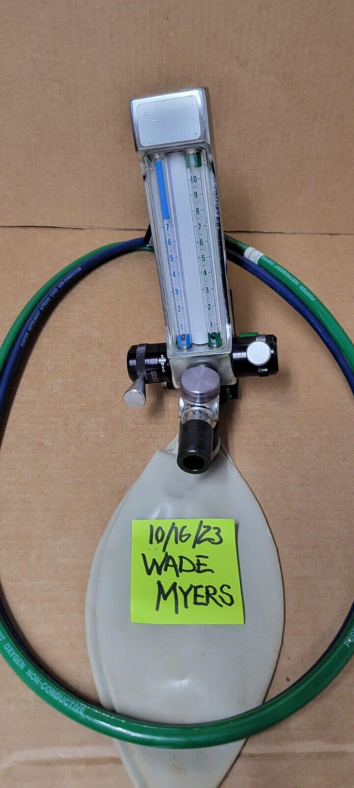 (Pre-owned) PORTER MXR 2000 Flow Meter w/ Wall Mount + Hosing ...