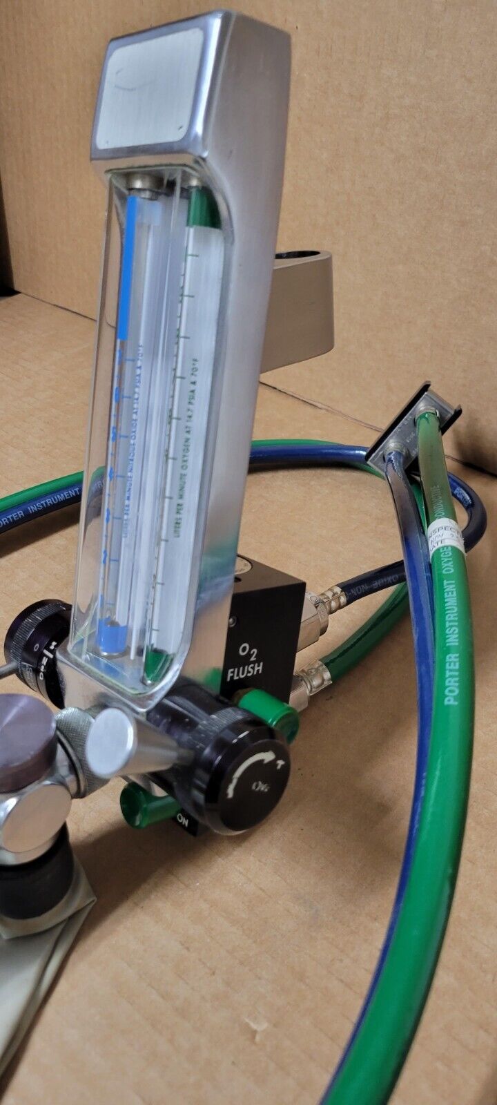 (Pre-owned) PORTER MXR 2000 Flow Meter w/ Wall Mount + Hosing ...