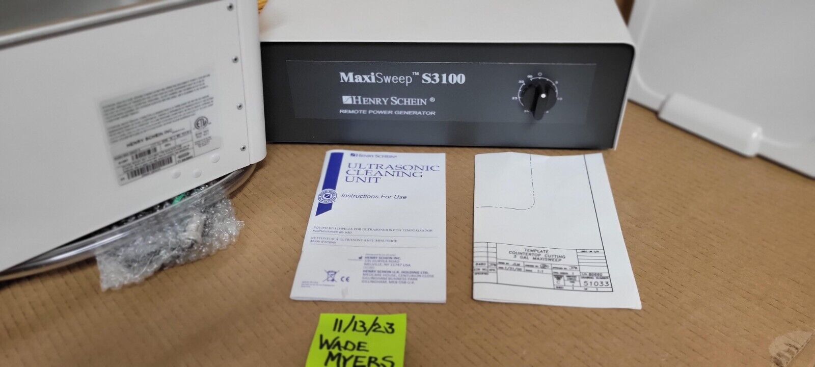 (New) Henry Schein MAXI-SWEEP R S-3100 Ultrasonic Cleaner w/ Time ...