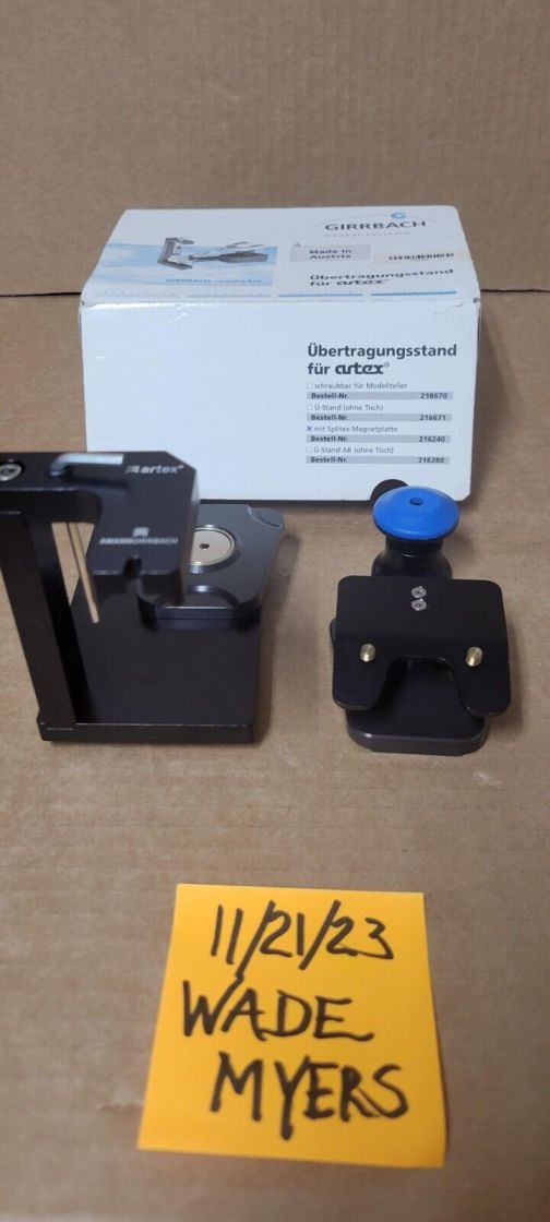 (NEW) Girrbach Artex System TRANSFER STAND 216240 w/ MIT Splitex ...