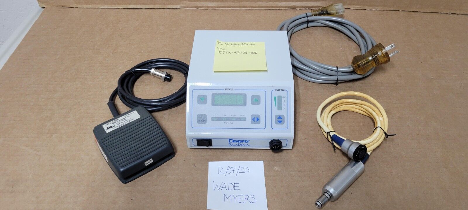 Dentsply/Tulsa ASEPTICO AEU-20 ENDO MOTOR SYSTEM – 12/07/23 ...